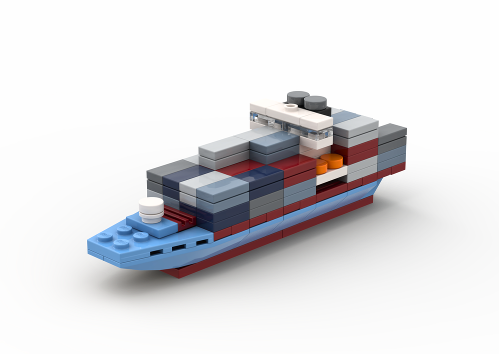 LEGO MOC Maersk Cargo Ship by The Bobby Brix Channel | Rebrickable ...