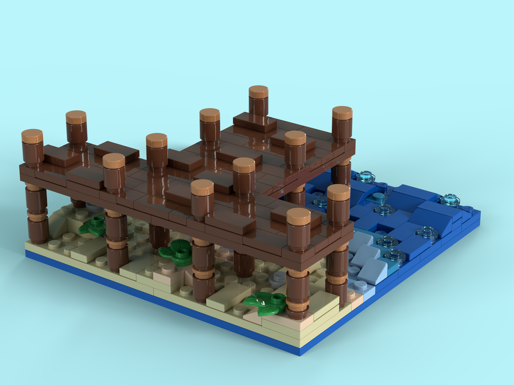 LEGO MOC Dock at the Beach by YellowDonut | Rebrickable - Build with LEGO