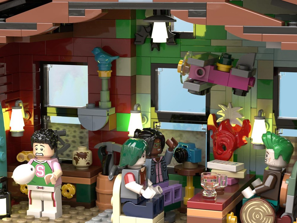 LEGO MOC Lady Fingerz Cafe by penumbra12 | Rebrickable - Build with LEGO