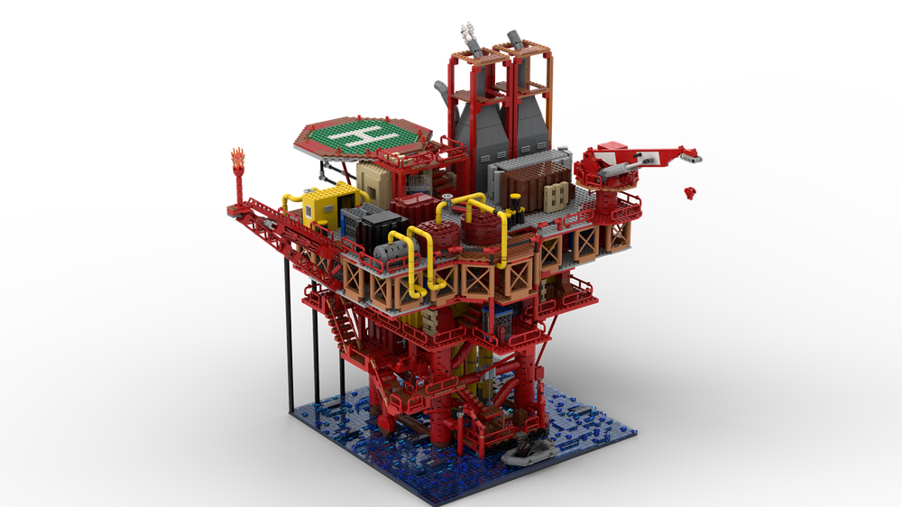 LEGO MOC Rust small oilrig by ABRISSBIRNE27 | Rebrickable - Build with LEGO