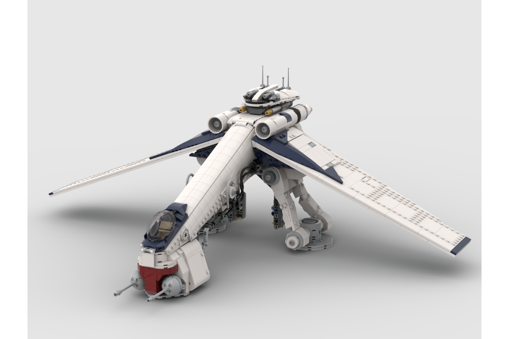 Lego Moc Republic Dropship By Kwiqtkowskild Rebrickable Build With