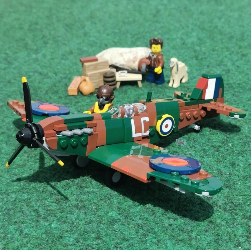LEGO MOC spitfire mk 1 plane by bricktingsmon | Rebrickable - Build ...