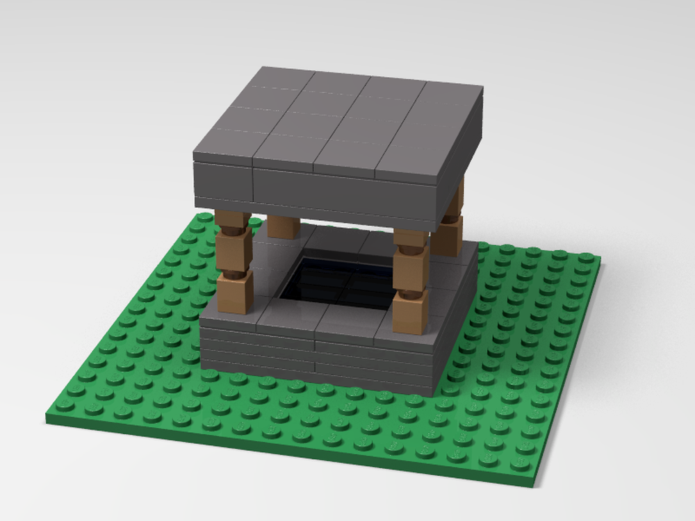 LEGO MOC Lego Minecraft Grassland Village Well by Jedi15 | Rebrickable ...