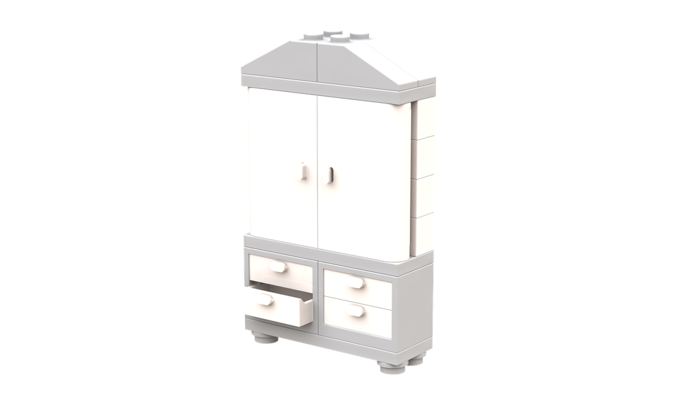 Lego Moc Wardrobe By Blocodeideias Rebrickable Build With Lego