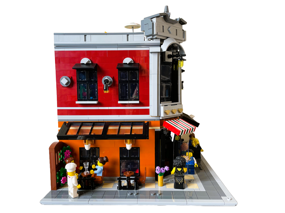 LEGO MOC-192534 Italian Restaurant Corner Modular Alternate build of ...
