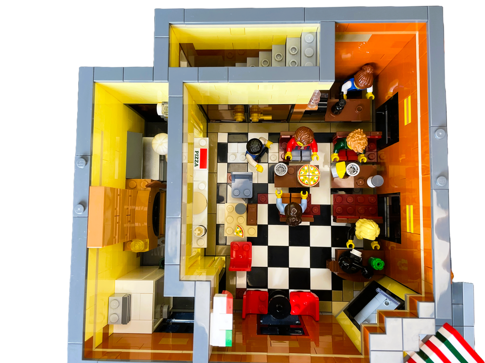 Lego Moc Italian Restaurant Corner Modular Alternate Build Of 10312