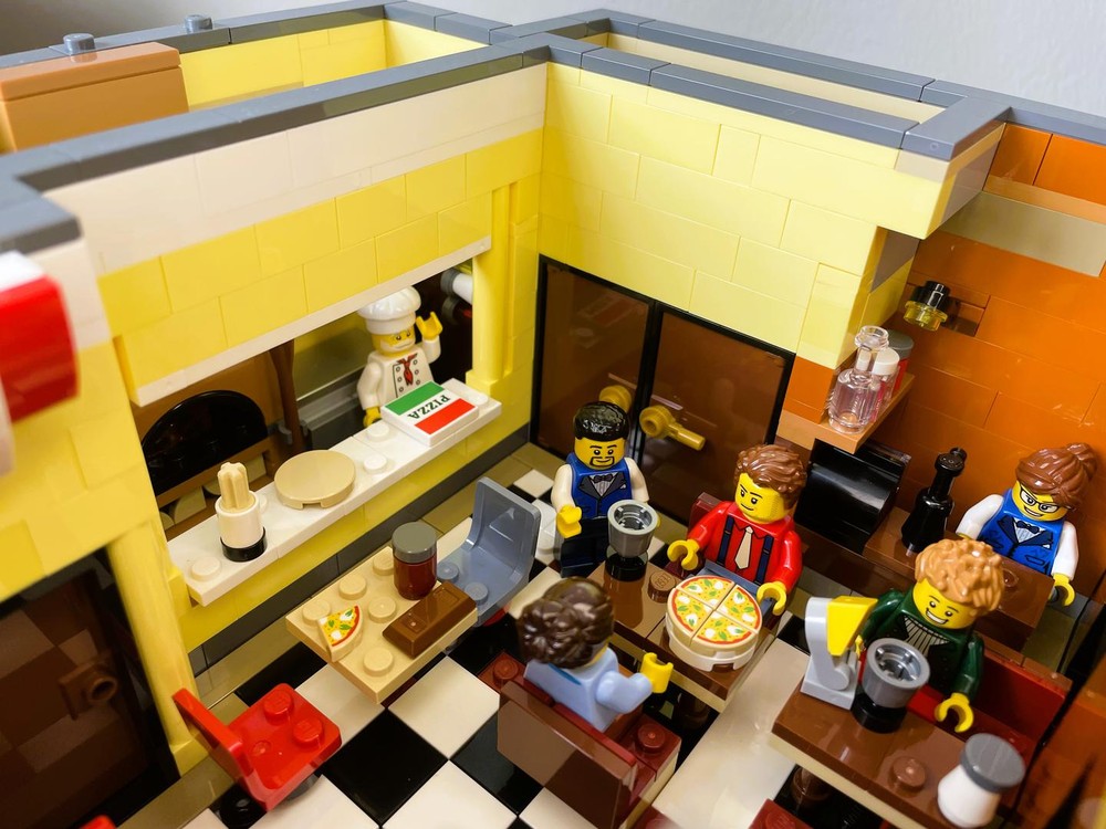 Lego Moc Italian Restaurant Corner Modular Alternate Build Of 10312