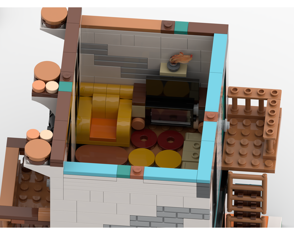 LEGO MOC Barber Salon by mjBricks | Rebrickable - Build with LEGO