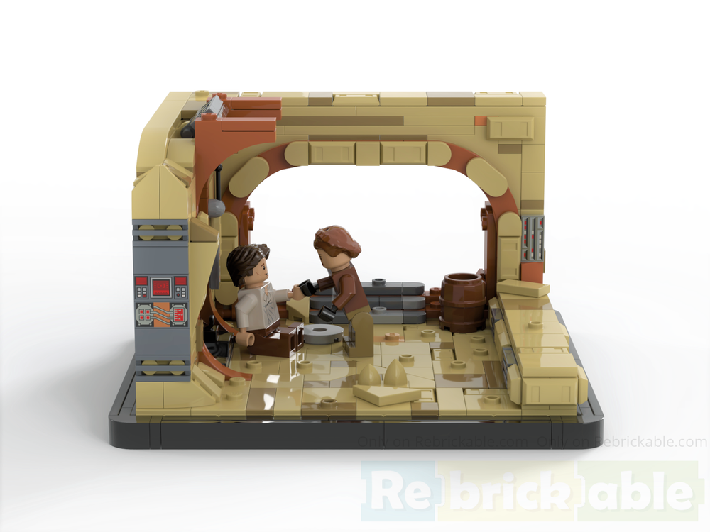 Lego Moc Hans Carbonite Awakening Diorama By Kiwi Bricks