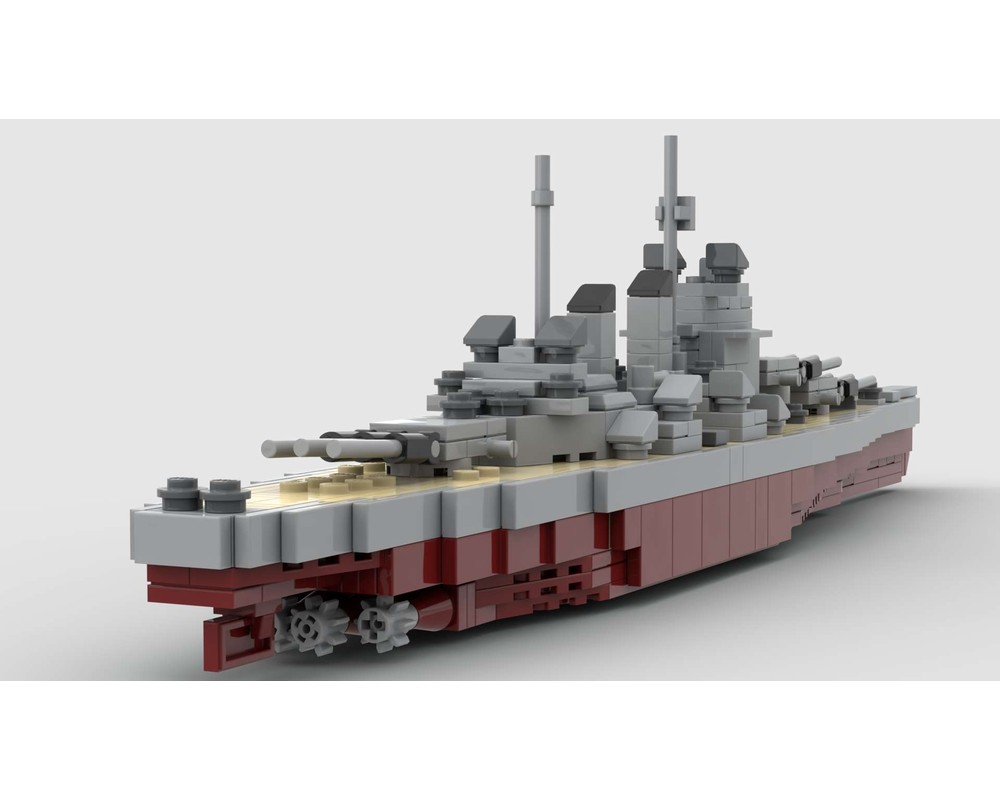 Lego Moc Hms Lion Battleship By Rmc1138 Rebrickable Build With Lego