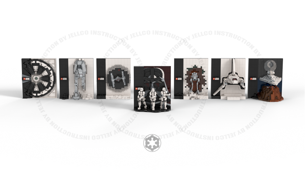 Lego Moc Three Dimensional Poster Concept Series Part Final By Jellco