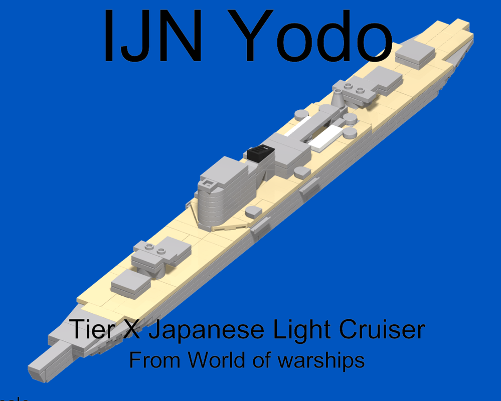 LEGO MOC 1:560 Scale IJN Yodo(wows) V2 by yamato534 | Rebrickable ...