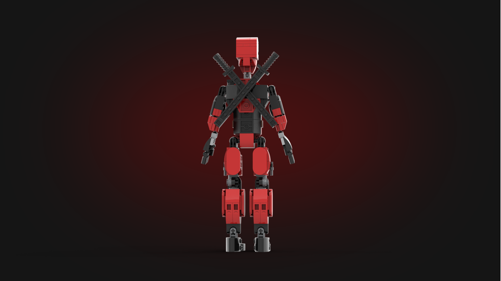 Lego Moc Deadpool Posable Figure By Obiblock Rebrickable Build