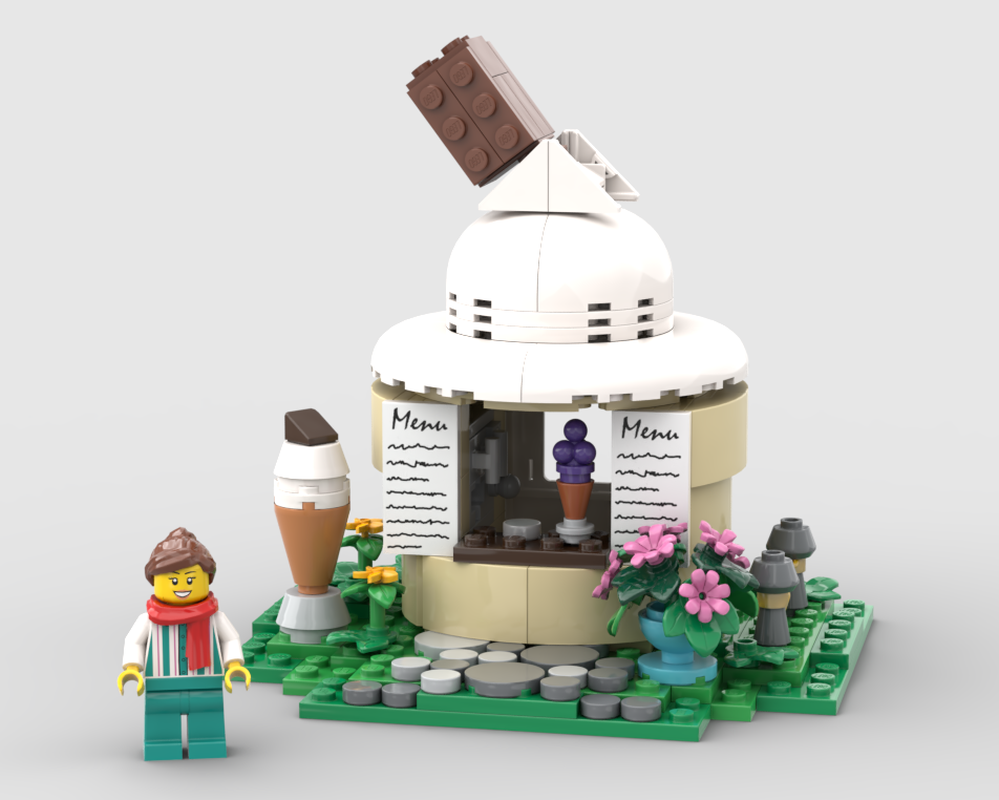 LEGO MOC Ice Cream Stall by BixBricks | Rebrickable - Build with LEGO