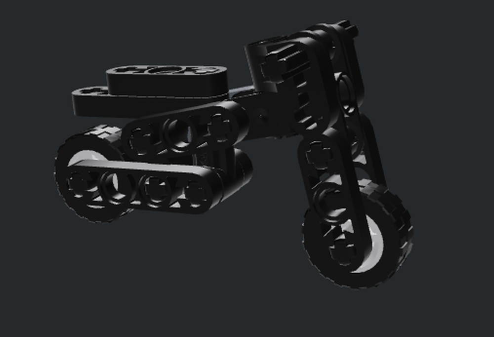 LEGO MOC Mini Technic Motorbike by tib07 | Rebrickable - Build with LEGO