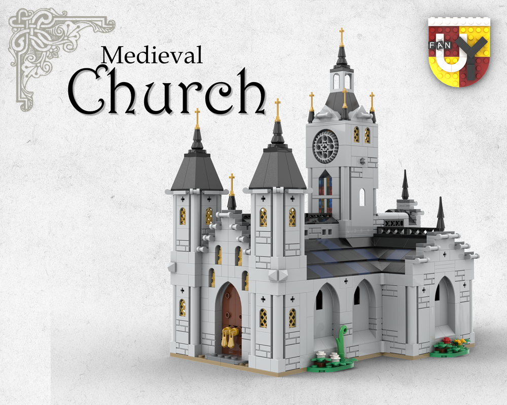 LEGO MOC Medieval Church by bricks_fan_uy | Rebrickable - Build with LEGO