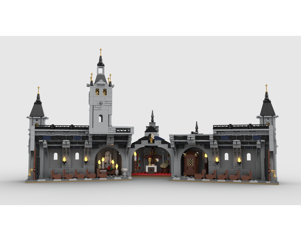 Lego Moc Medieval Church By Bricksfanuy Rebrickable Build With Lego