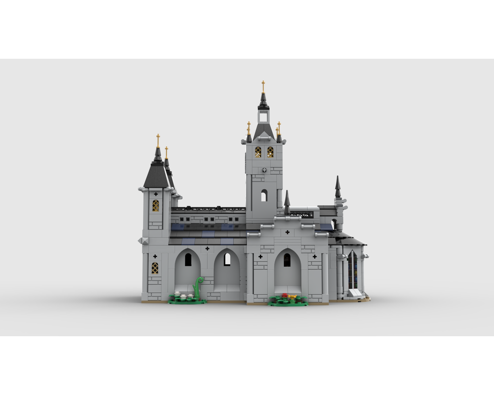Lego Moc Medieval Church By Bricksfanuy Rebrickable Build With Lego