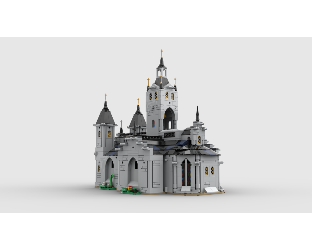 Lego Moc Medieval Church By Bricksfanuy Rebrickable Build With Lego