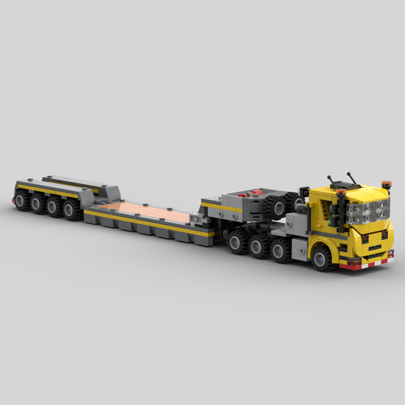 LEGO MOC Construction Heavy Low-Loader by Wacky | Rebrickable - Build ...