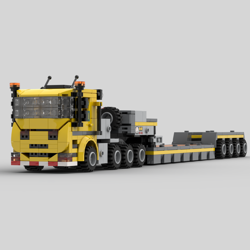 LEGO MOC Construction Heavy Low-Loader by Wacky | Rebrickable - Build ...