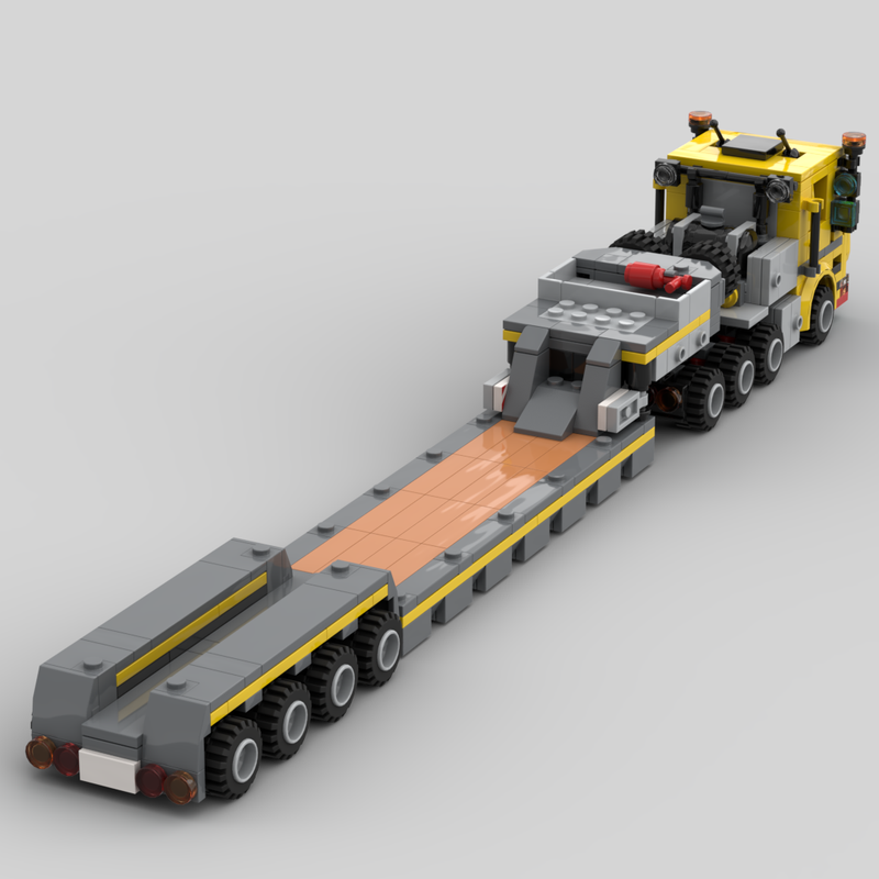 LEGO MOC Construction Heavy Low-Loader by Wacky | Rebrickable - Build ...