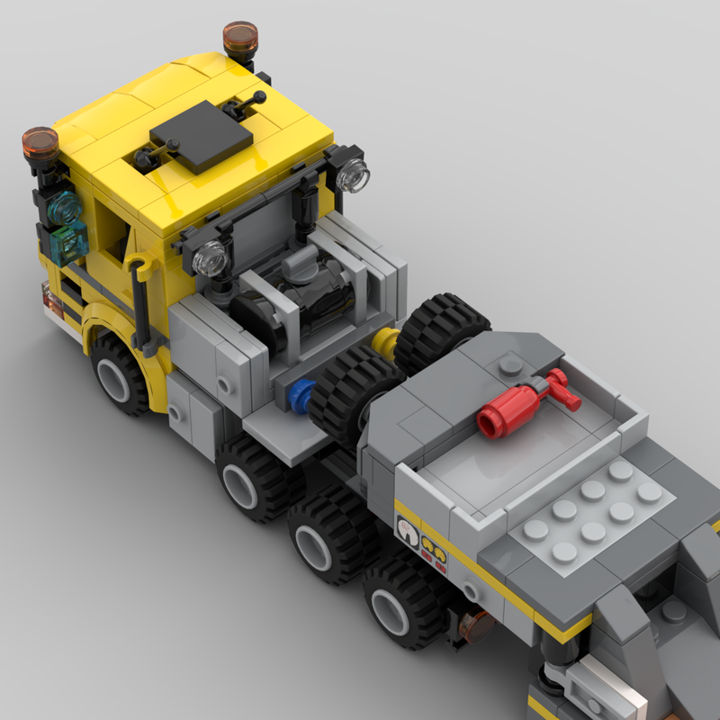 LEGO MOC Construction Heavy Low-Loader by Wacky | Rebrickable - Build ...