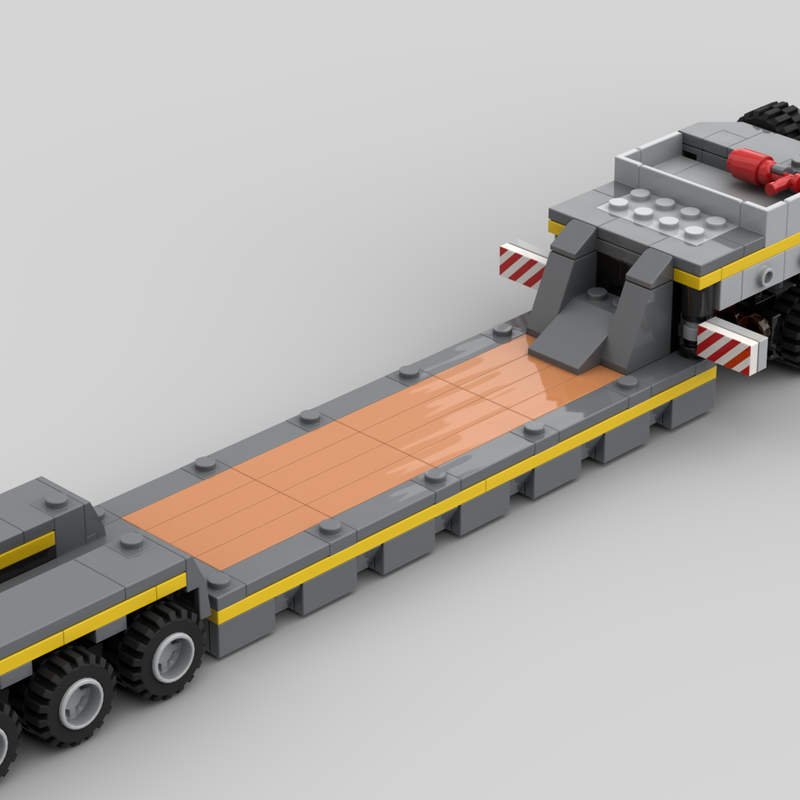 LEGO MOC Construction Heavy Low-Loader by Wacky | Rebrickable - Build ...