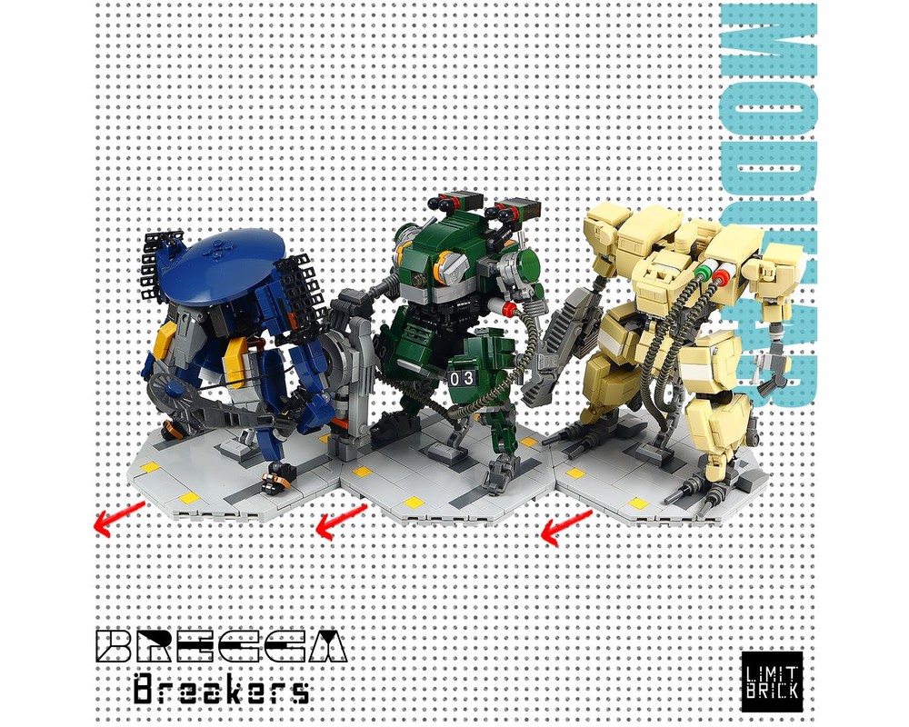 LEGO MOC Breaker Mecha Stand by Limit Brick | Rebrickable - Build with LEGO