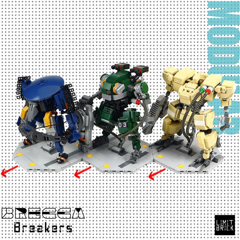 LEGO MOC Breaker Mecha Stand by Limit Brick | Rebrickable - Build with LEGO