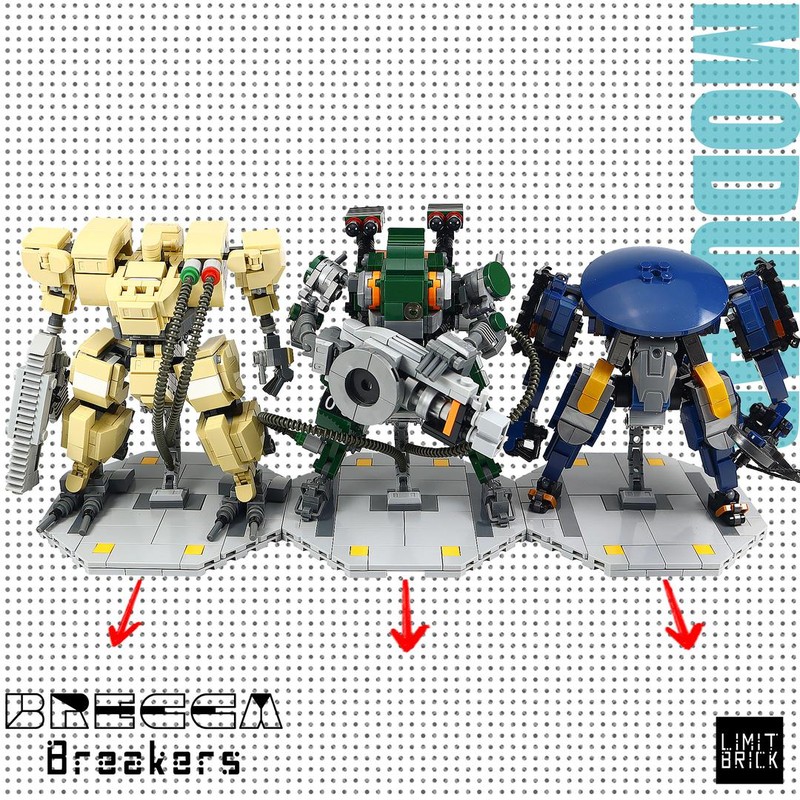 LEGO MOC Breaker Mecha Stand by Limit Brick | Rebrickable - Build with LEGO