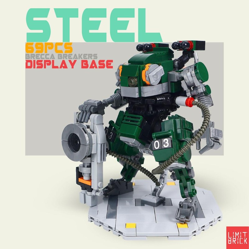 LEGO MOC-192691 Display Base Steel Brecca Breakers by Limit Brick ...