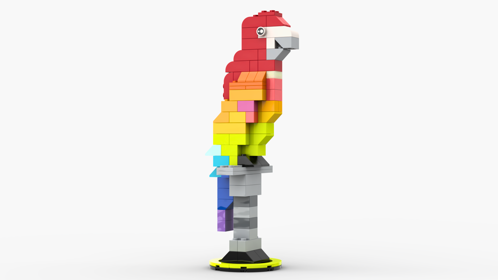 LEGO MOC 11037 Rainbow parrot by Lenarex | Rebrickable - Build with LEGO