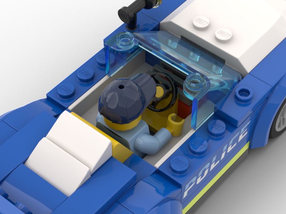 Lego Moc 60312 Police Car Open Air By Hoppepe Rebrickable Build