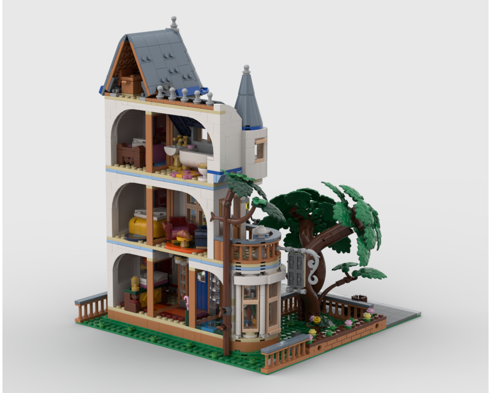 LEGO MOC Modular Display for set 42638 Castle Bed and Breakfast by ...