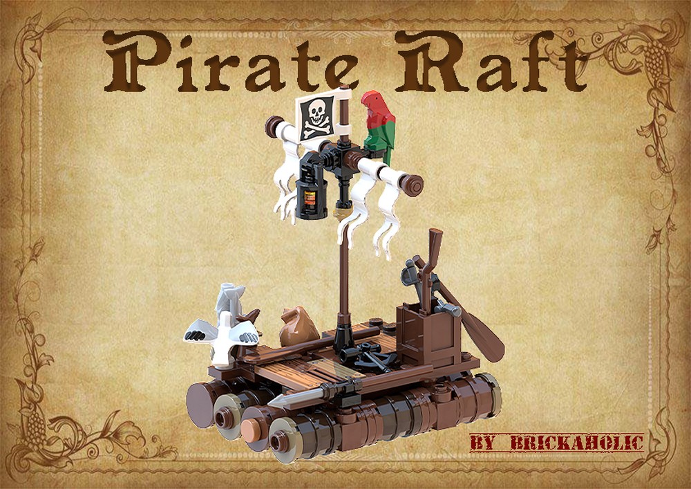 LEGO MOC PIRATE RAFT by Darcanj - Brickaholic | Rebrickable - Build ...
