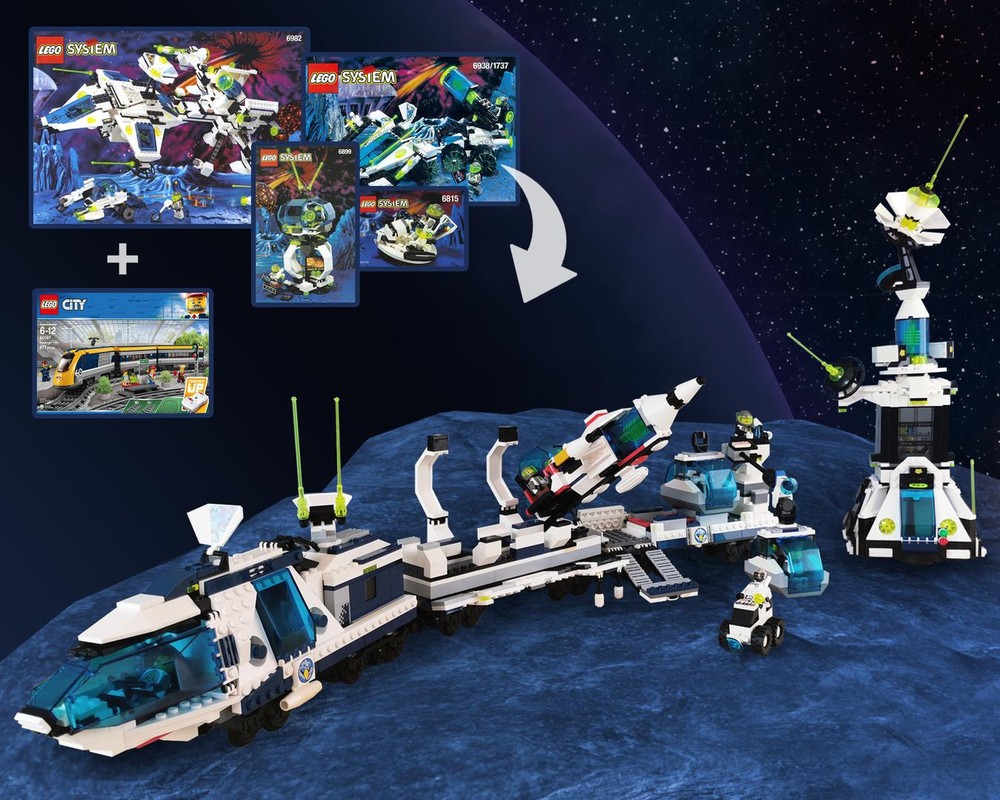 LEGO MOC Explorien Train by BrickVink | Rebrickable - Build with LEGO