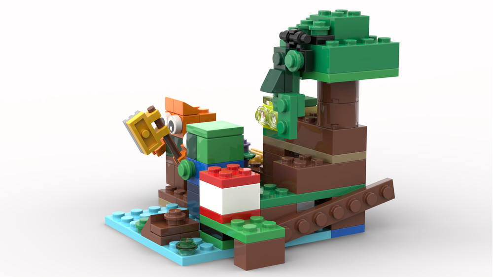 LEGO MOC Minecraft - The Swamp Adventure 11015 by rknoch | Rebrickable ...