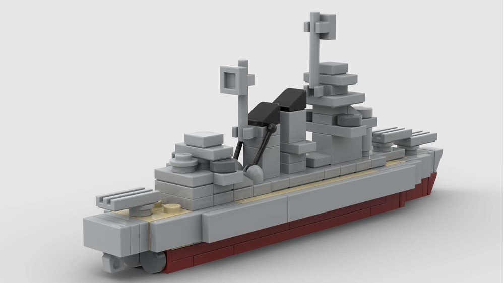 LEGO MOC USS North Carolina Mini by RMC1138 | Rebrickable - Build with LEGO