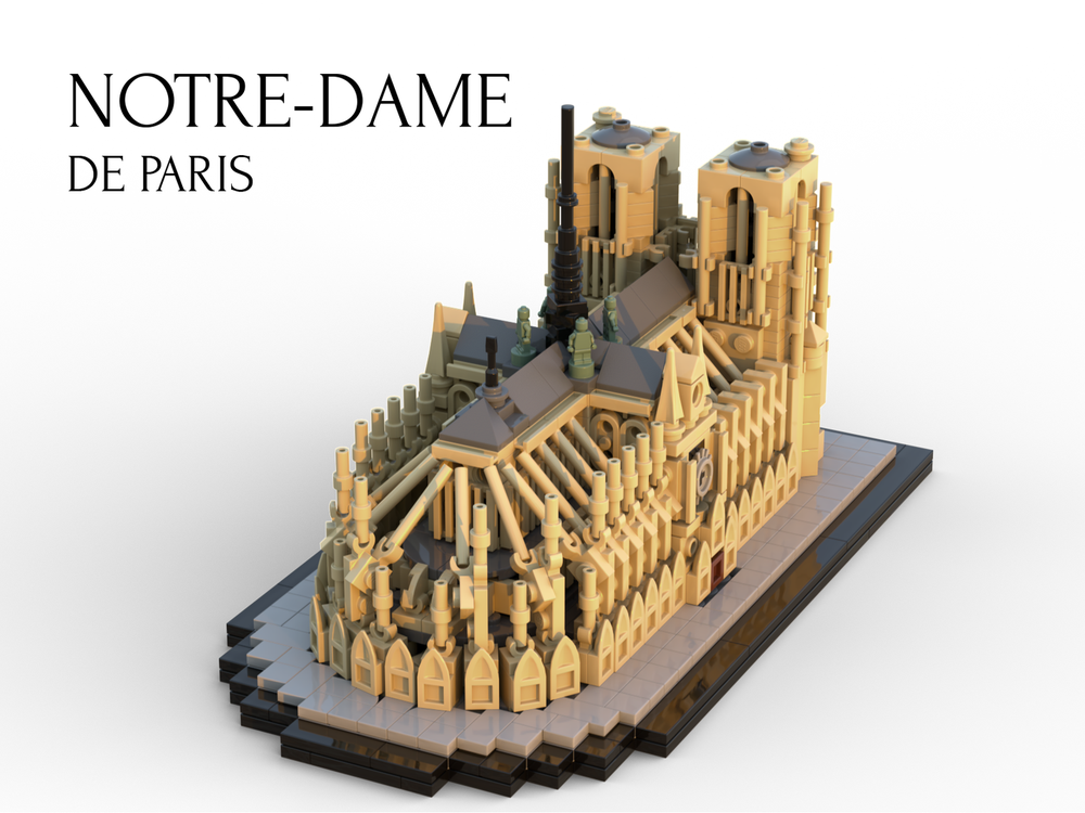 LEGO MOC Notre-Dame de Paris 1:800 by shelflife | Rebrickable - Build ...