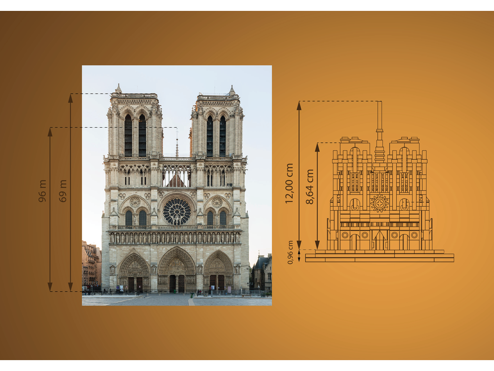 Lego Moc Notre Dame De Paris 1800 By Shelflife Rebrickable Build