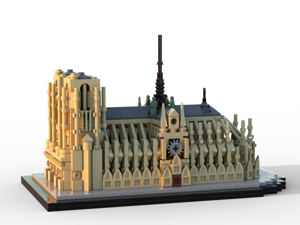 Lego Moc Notre Dame De Paris 1800 By Shelflife Rebrickable Build