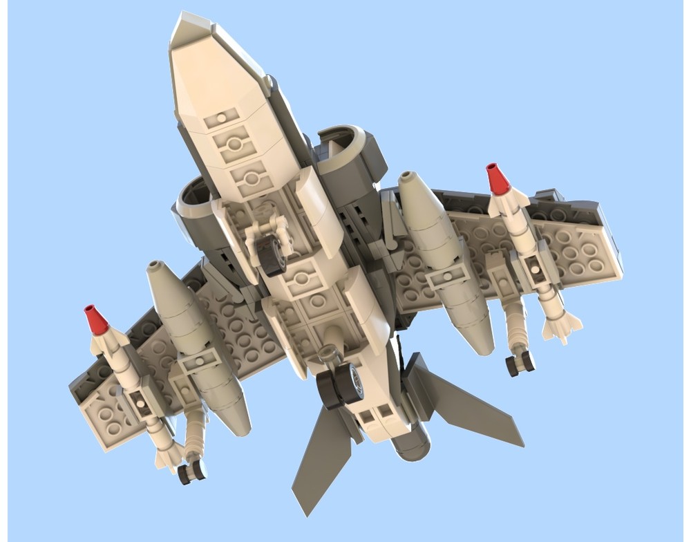 Lego Moc Harrier Jet By Rustyrunt Rebrickable Build With Lego