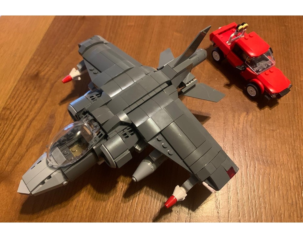 Lego Moc Harrier Jet By Rustyrunt Rebrickable Build With Lego