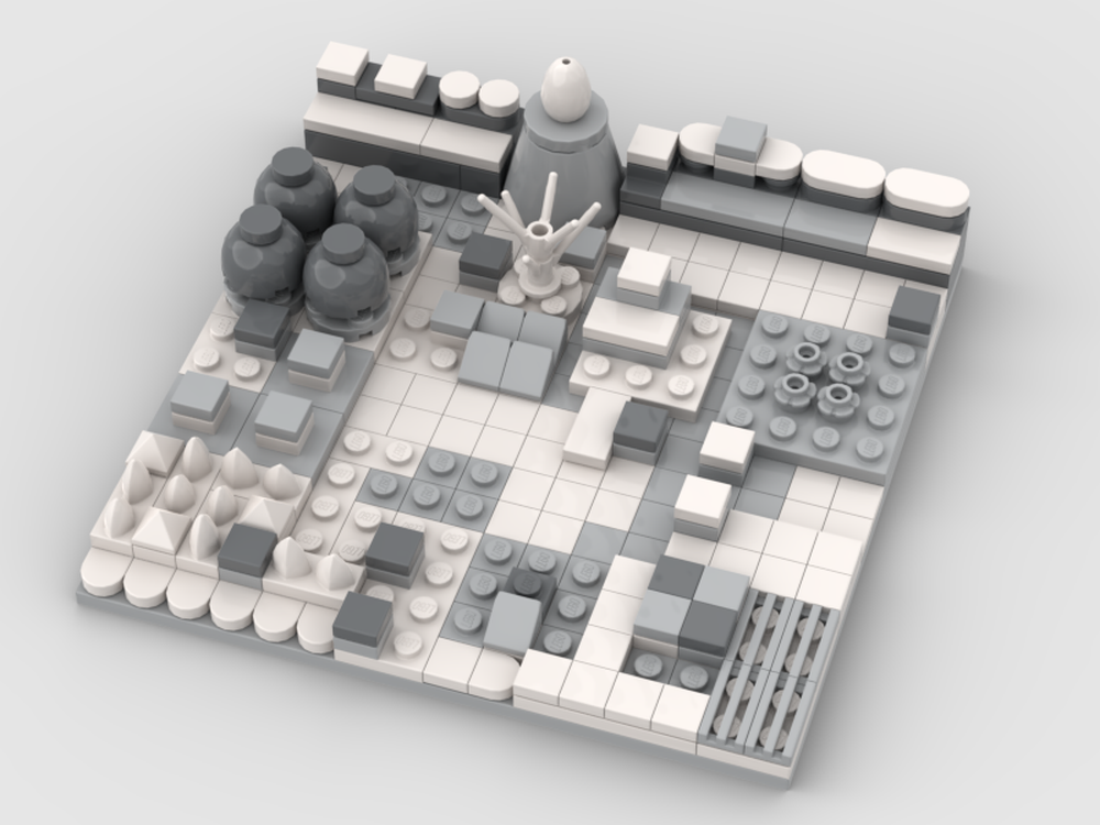 LEGO MOC-192789 Link's Awakening Mini Map Gray by Madogmania ...