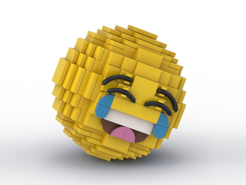 LEGO MOC Laughing Emoji by BluePlaidBricks | Rebrickable - Build with LEGO