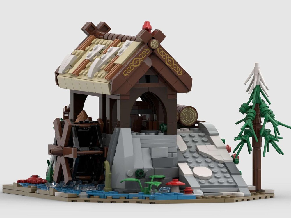 Lego Moc Viking Sawmill By Mcgreedy Rebrickable Build With Lego