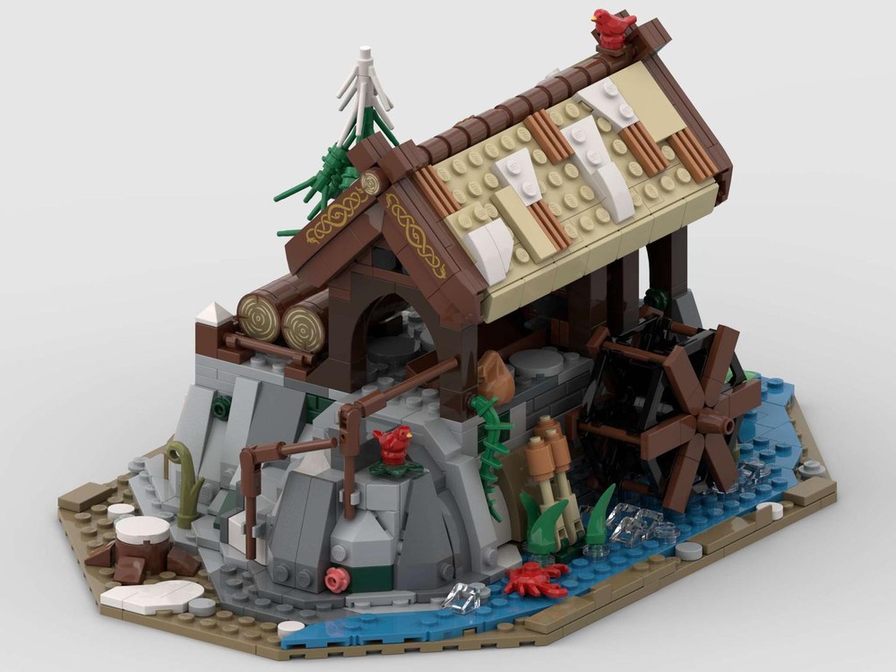 Lego Moc Viking Sawmill By Mcgreedy Rebrickable Build With Lego