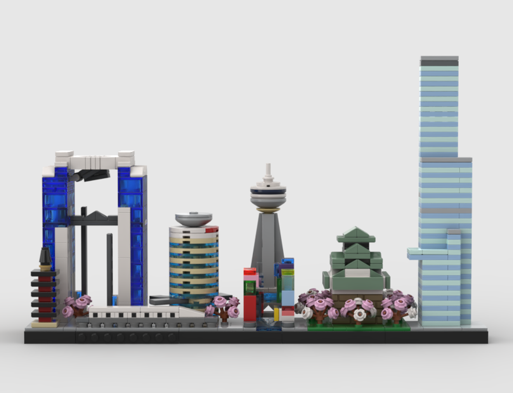LEGO MOC Osaka Skyline by Skyline_Lover | Rebrickable - Build with LEGO