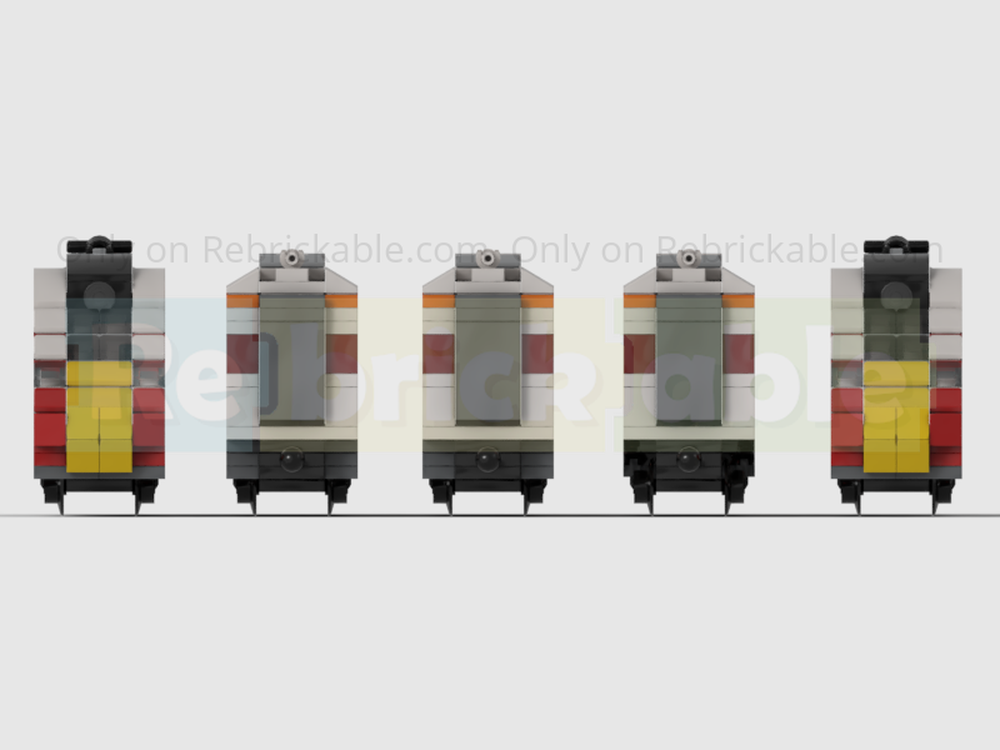 LEGO MOC-192862 4-Wide Class 800/801 'Azuma' Five Carriage High Speed ...